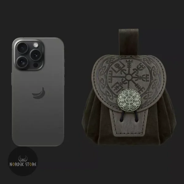 Bourse Viking Vegvisir des Anciens